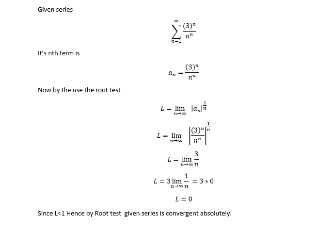 how to apply Root test examples | Proveiff Study