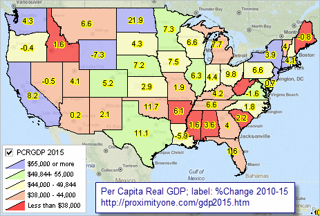 fastest growing states GDP | Decision-Making Information Resources ...