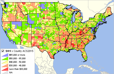 County 5-Year Trends: Income & Income Inequality | Decision-Making ...