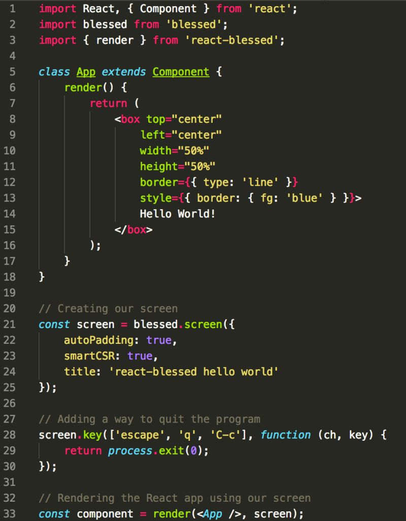 Github Yomguithereal React Blessed A React Renderer For Blessed - Premium Gradient Background Gallery - Desktop