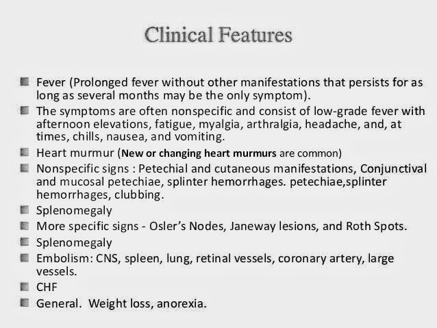 Symptoms of Bacterial Endocarditis - PT Master Guide