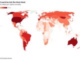 Map Shows Which Countries Eat The Most Meat Newsweek