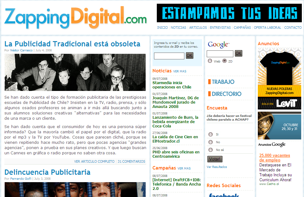 Zapping Digital | Blog Oficial de Publicidad Mayor :: Escuela de ...