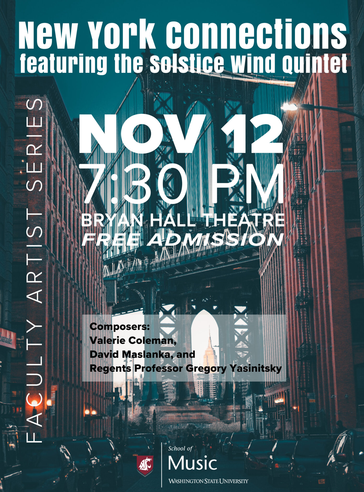 WSU Bryan Hall hosts ‘New York Connections’ concert – Pullman Radio