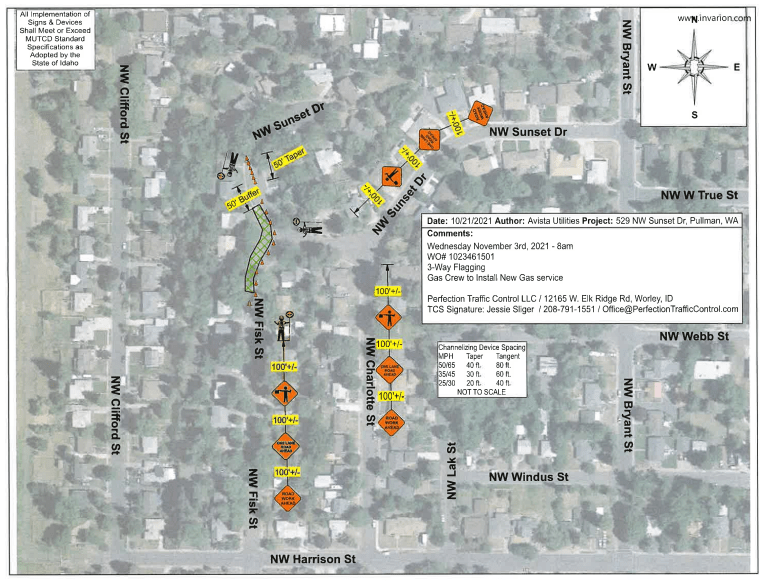 Avista installing gas service on Sunset Drive Wednesday – Pullman Radio