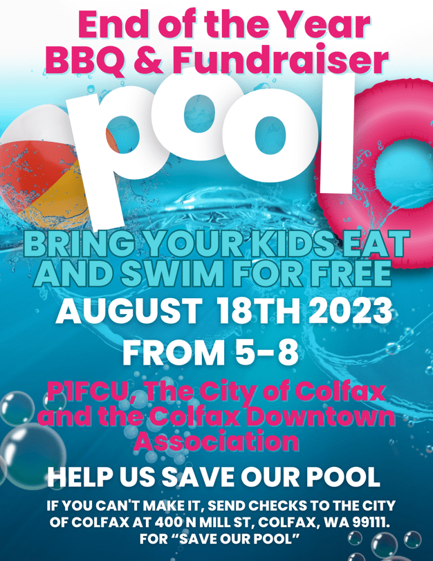 Friday Night “Save Our Pool” Campaign Kickoff In Colfax – Pullman Radio