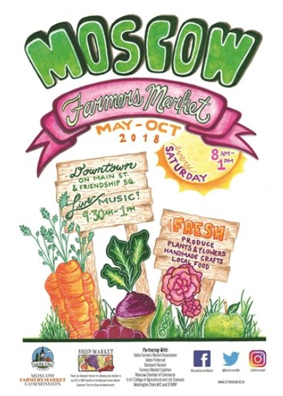 Moscow Farmers Market Poster selected – Pullman Radio