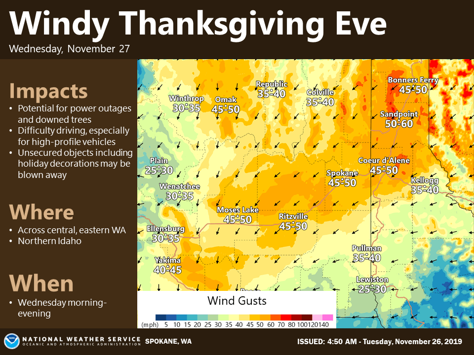 High Winds Expected Wednesday – Pullman Radio