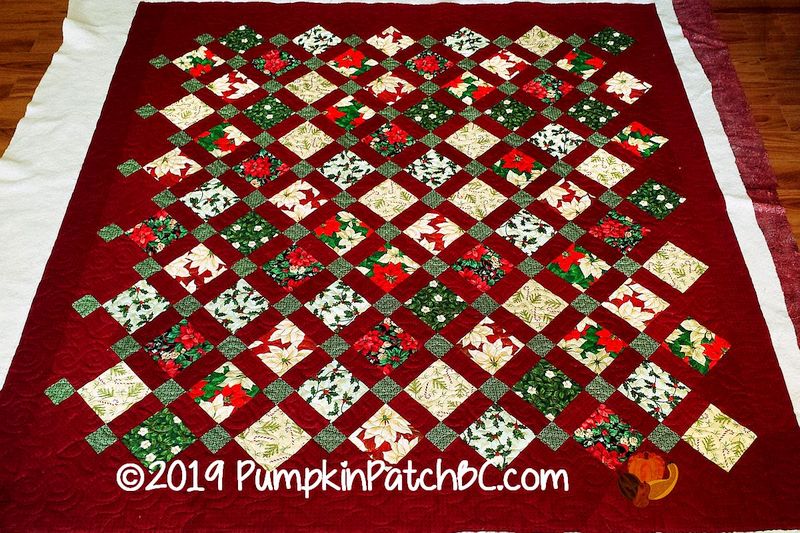 Split Nine Patch Christmas - Pumpkin Patch