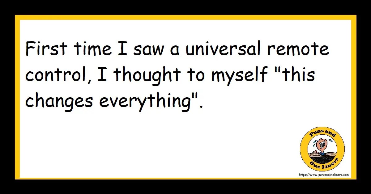 Remote Control Jokes - Puns And One Liners