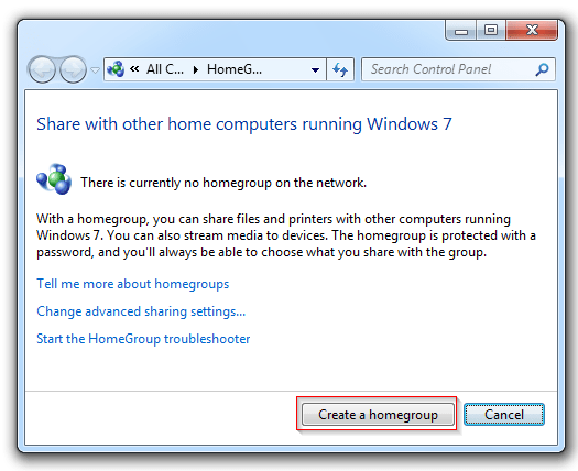 How to disable or enable HomeGroup feature in Windows 7 - Pureinfotech