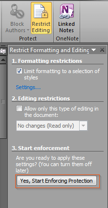 How to restrict editing in Word 2010 and in Excel 2010 - Pureinfotech