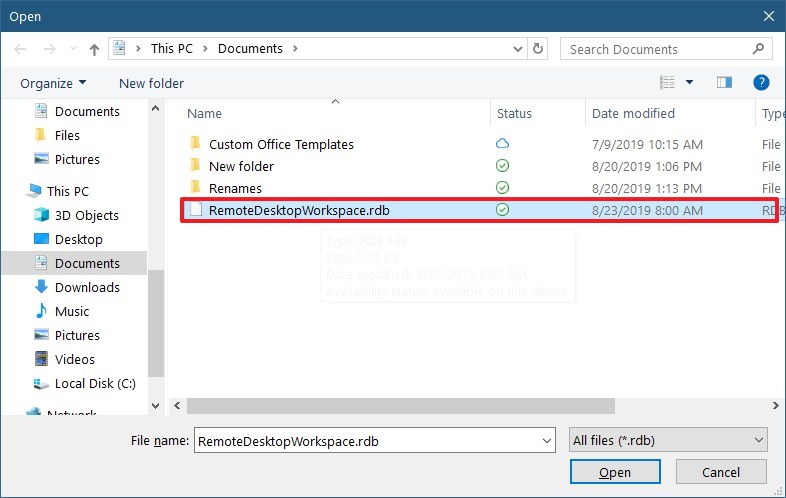 How to backup Remote Desktop app settings on Windows 10 - Pureinfotech