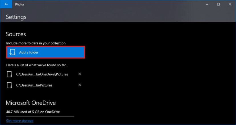How To Add Folder Locations To Photos App On Windows 10 Pureinfotech how-to-add-folder-locations-to-photos-app-on-windows-10-pureinfotech