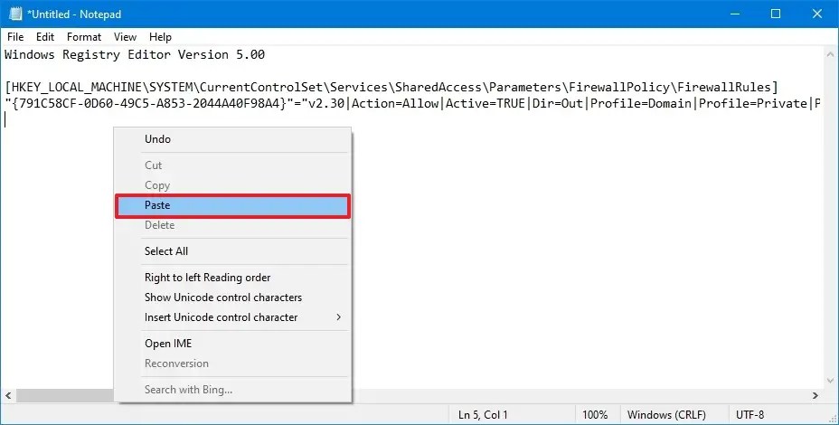 How to export and import specific firewall rule on Windows 10 ...
