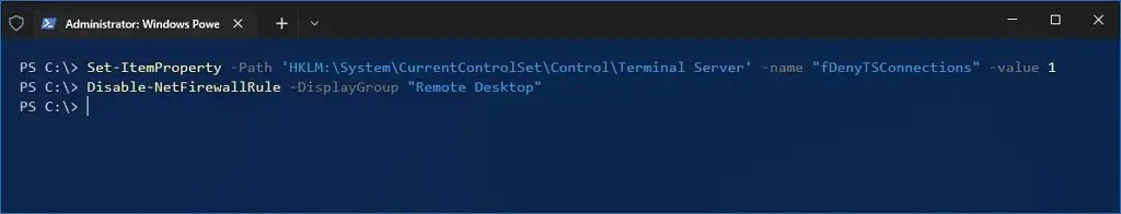 How to enable Remote Desktop from PowerShell on Windows 10 - Pureinfotech