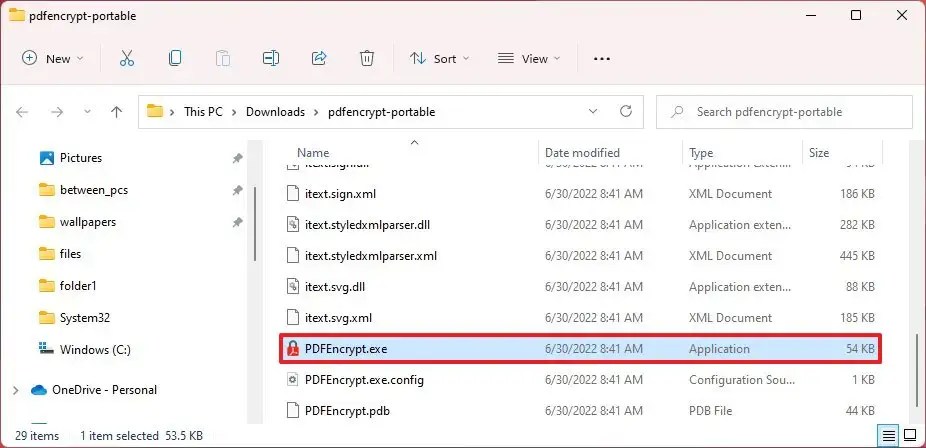 How to password protect PDF files free on Windows 11 - Pureinfotech