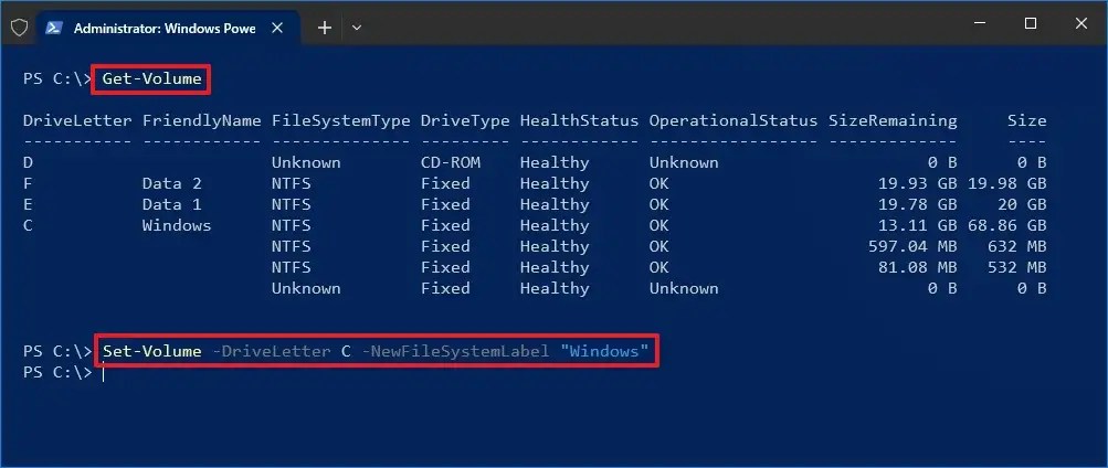How to change drive volume label on Windows 10 - Pureinfotech