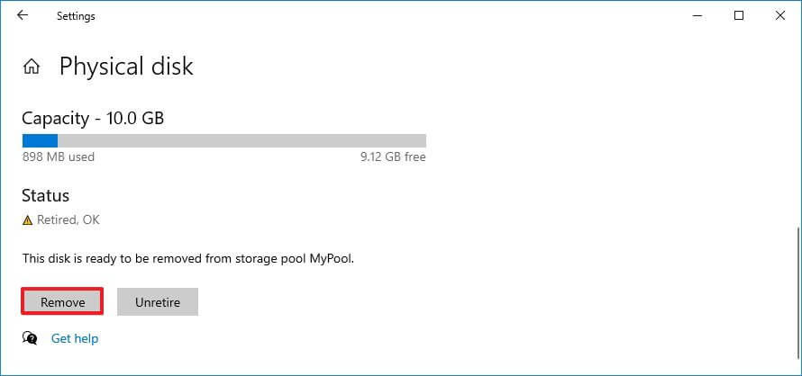 How to remove drive from pool in Storage Spaces on Windows 10 ...