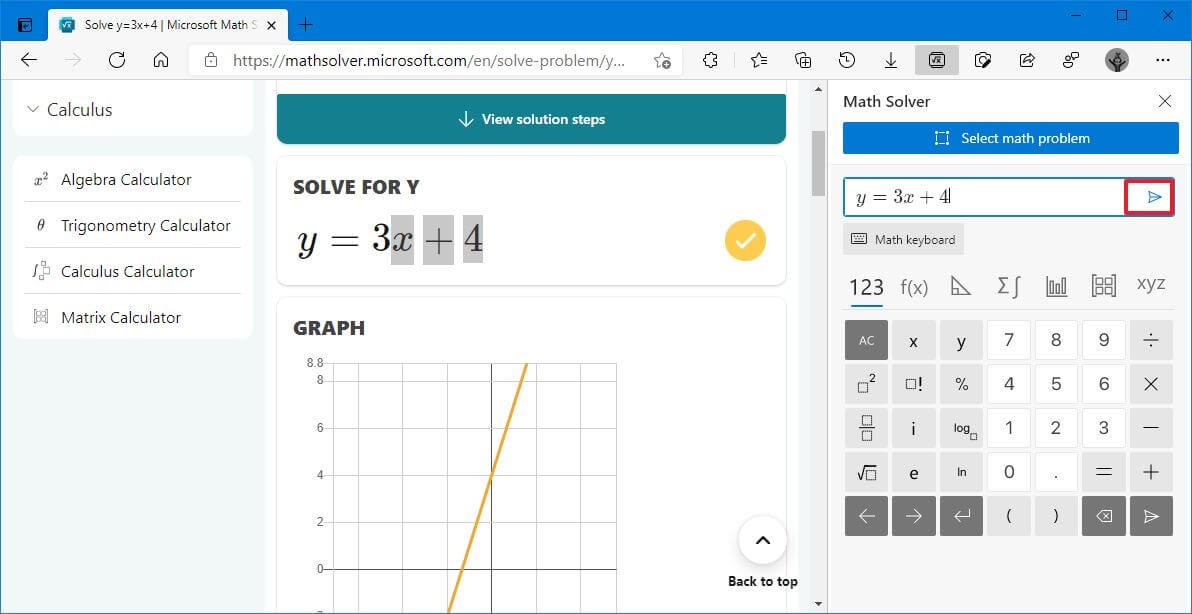 How to use Math Solver on Microsoft Edge - Pureinfotech