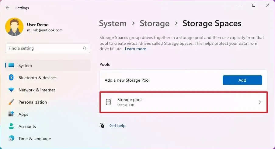 How to create parity volume with Storage Spaces on Windows 11 ...