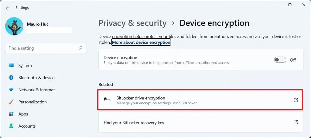 How to enable BitLocker device encryption on Windows 11 Home - Pureinfotech