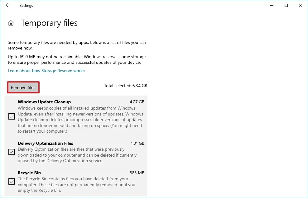 How to remove temporary files on Windows 10 - Pureinfotech