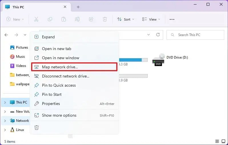 How to access network shared folder on Windows 11 - Pureinfotech