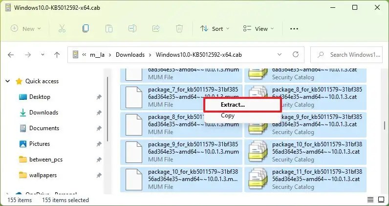 How to install CAB file on Windows 11 - Pureinfotech