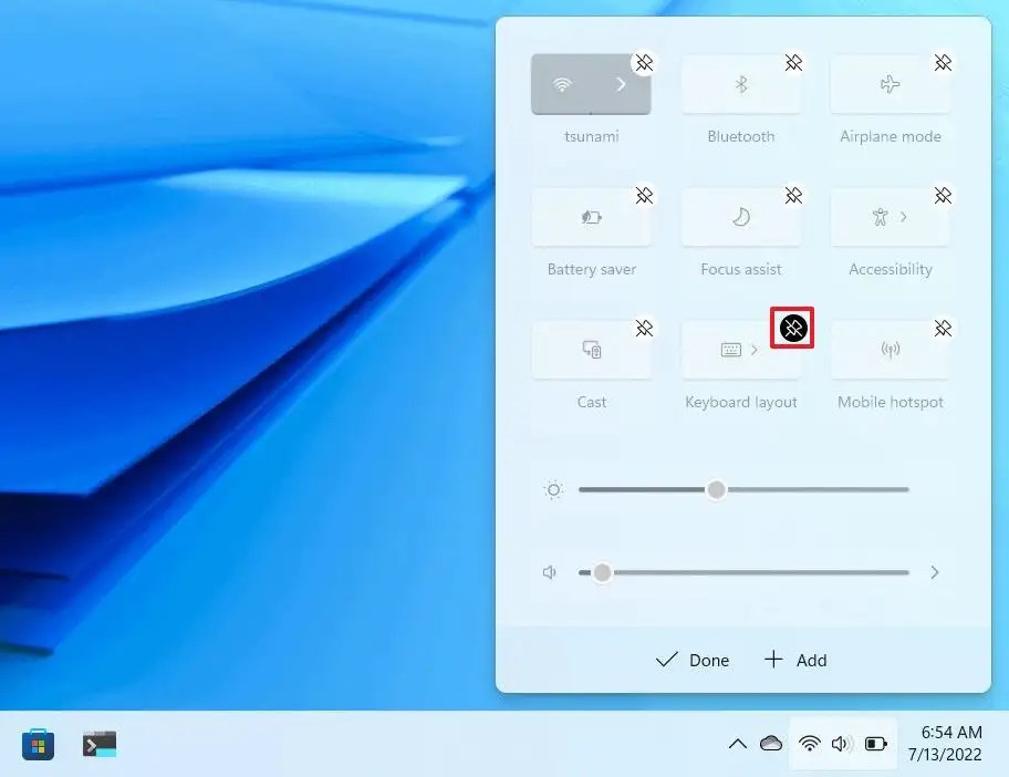 How to change Taskbar's System Tray Quick Settings buttons on Windows 11 - Pureinfotech