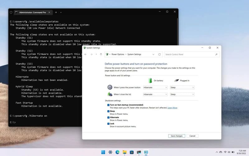 How to enable Hibernate on Windows 11 - Pureinfotech