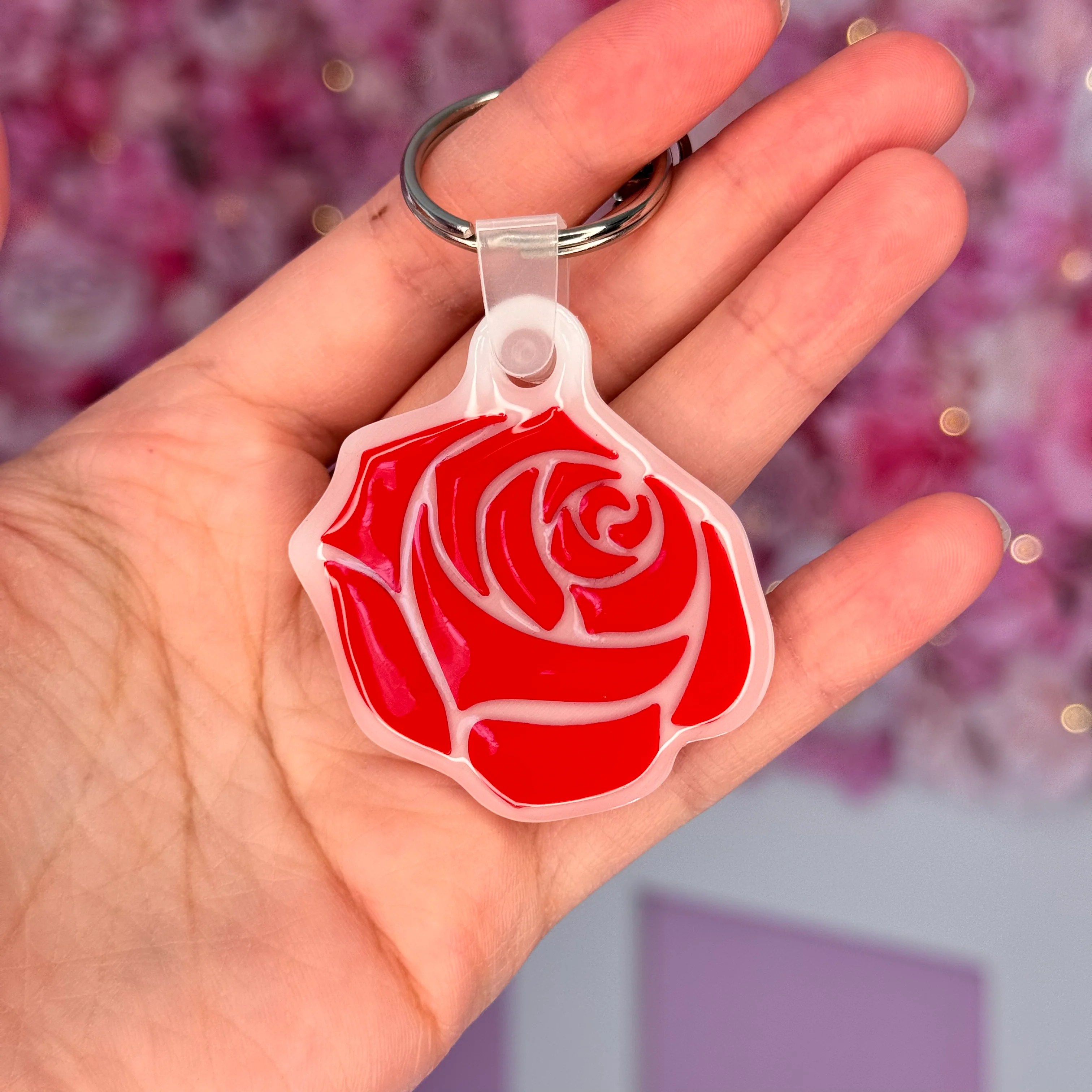 Nfc Rose Keychain Free Us Delivery Pyahik Nameplates