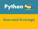 Python Calculate Sum And Average Of First N Numbers