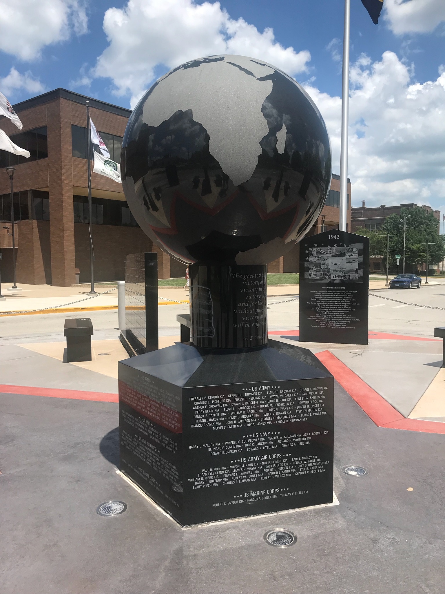 Veterans Memorials - Pyramid Marble and Granite