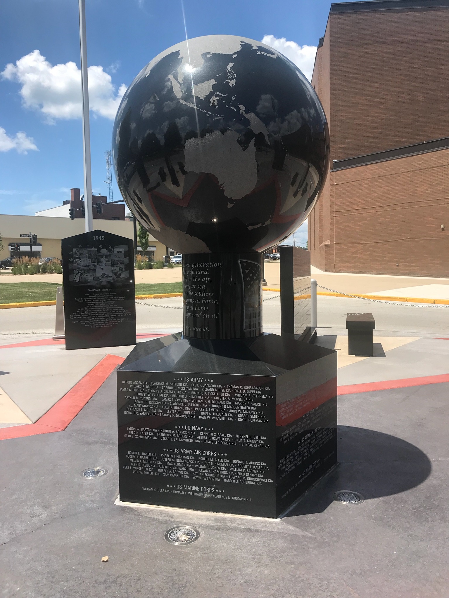 Veterans Memorials - Pyramid Marble and Granite