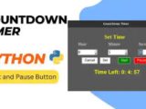 Create A Countdown Timer In Python With Start And Pause