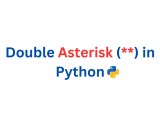 What Is In Python Double Asterisk Or Double Star