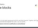 Code Blocks Python Basics