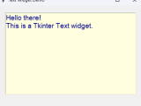 Tkinter Text Widget With Example Python Hub
