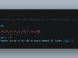 Np Delete Remove Items Rows Columns From Numpy Array How To Delete