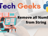 Python Remove All Numbers From String Python Programs