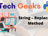 Python String Replace Method Python Programs