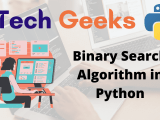 Binary Search Algorithm In Python Python Programs