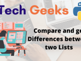 Compare And Get Differences Between Two Lists In Python Python Programs