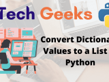 Convert Dictionary Values To A List In Python Python Programs