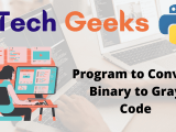 Python Program To Convert Binary To Gray Code Python Programs