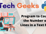 Python Program To Count The Number Of Lines In A Text File Python