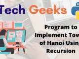 Python Program To Implement Tower Of Hanoi Using Recursion Python