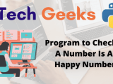 Python Program To Check If A Number Is A Happy Number Python Programs