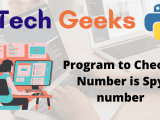 Python Program To Check A Number Is Spy Number Python Programs